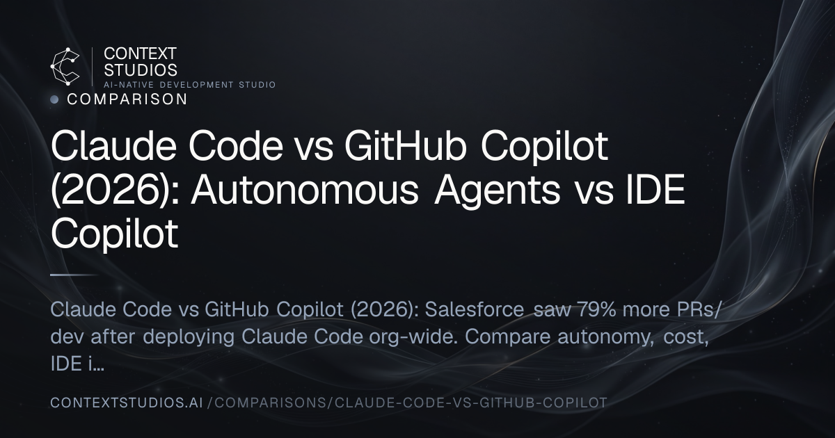 Claude Code vs GitHub Copilot (2026): Autonomous Agents vs IDE Copilot ...